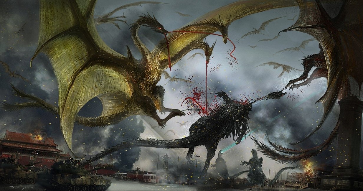 Download Fantasy Godzilla Art