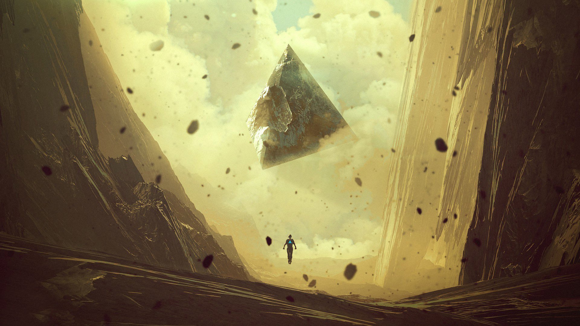 Fantasy Pyramid Art by Kuldar Leement
