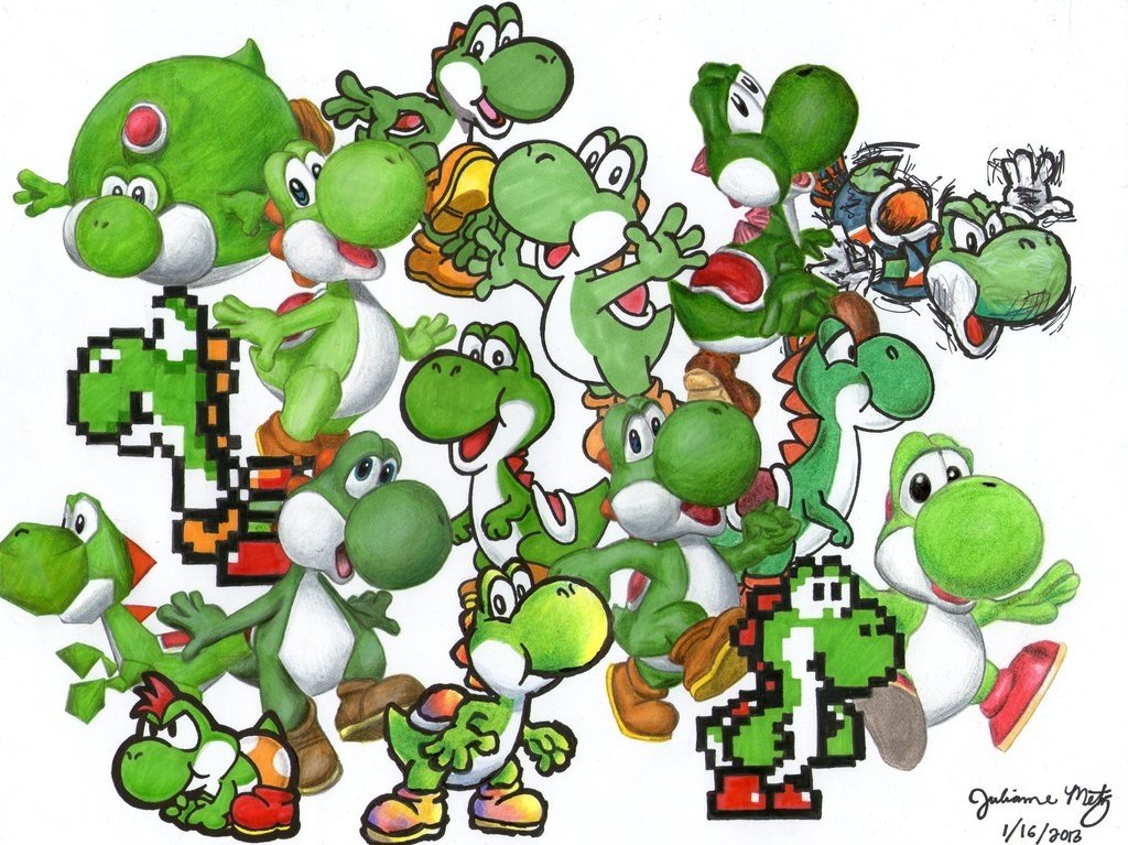 Download Video Game Yoshi Nintendo Animation Art