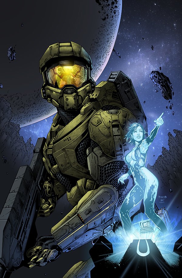 Download Cortana (Halo) Master Chief Comic Halo Art
