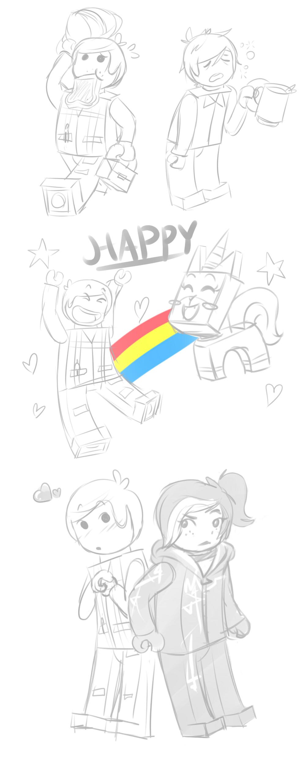 The Lego Movie Sketch Download Lego Unikitty (Lego Movie) Wyldstyle