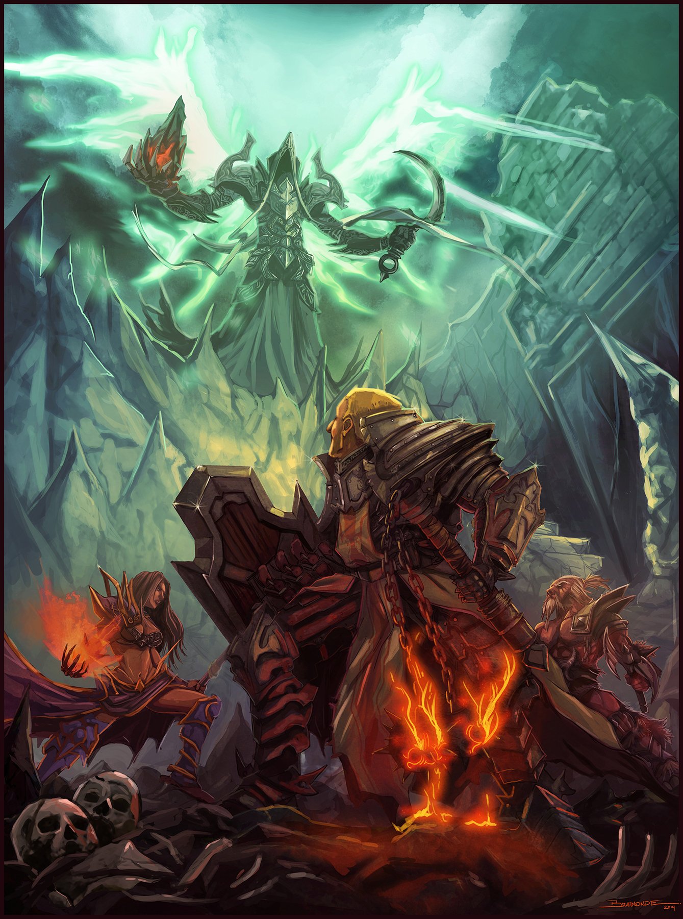 Download Video Game Diablo III Fantasy Battle Wizard Art