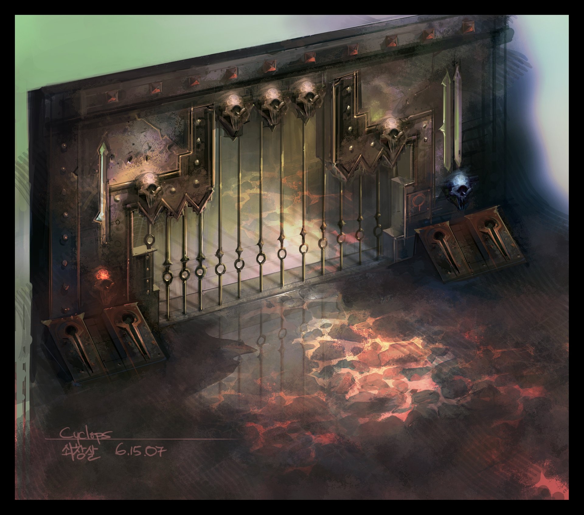 Download Fantasy Gate Digital Art Dark Atmosphere Art