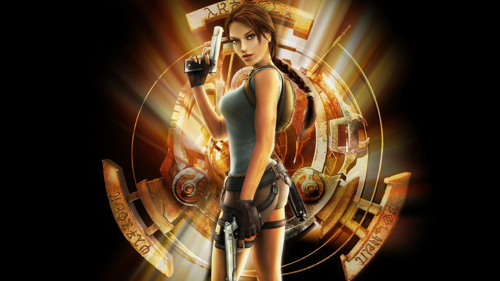 Download Warrior Video Game Laura Croft Art
