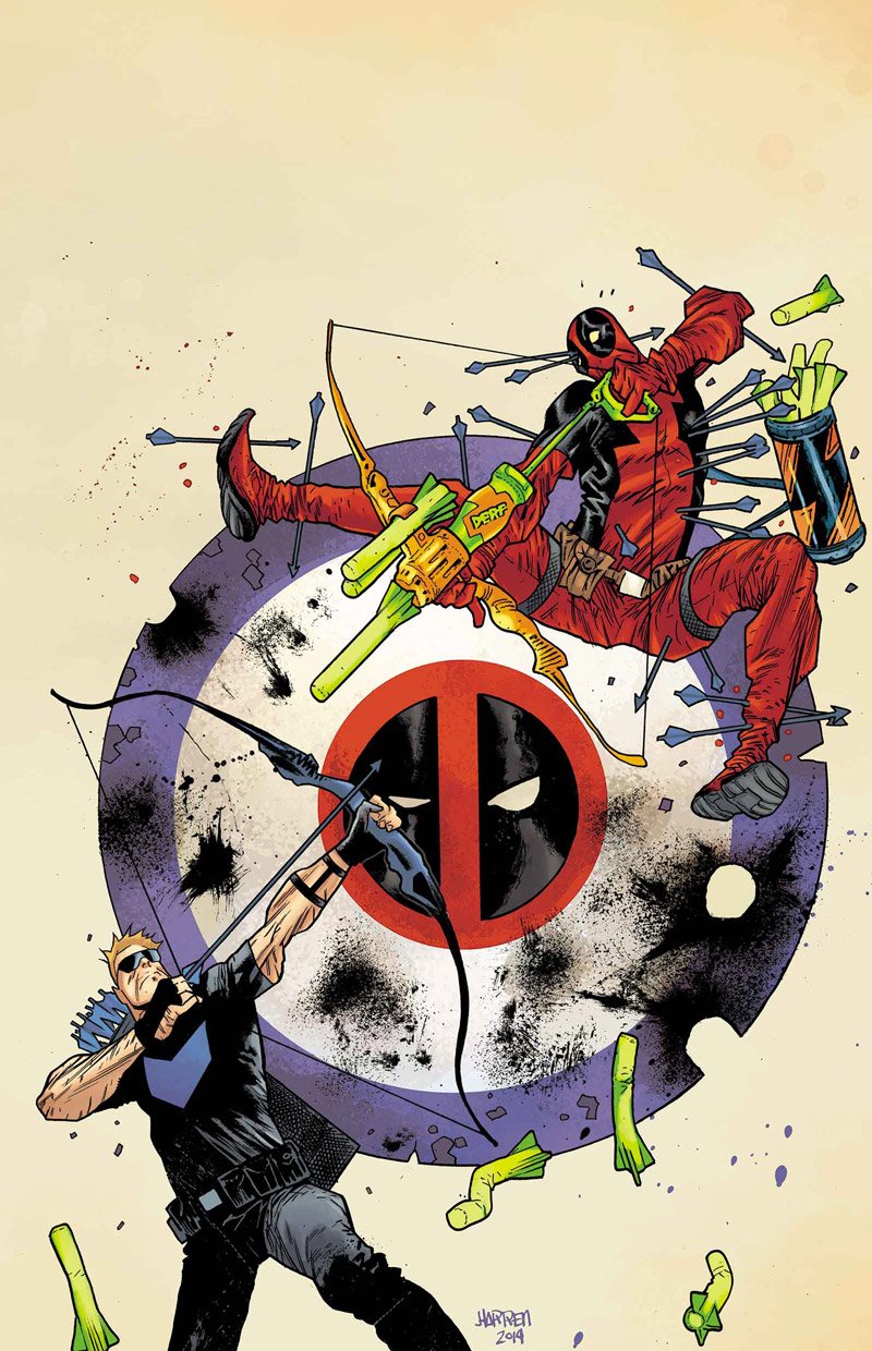Hawkeye Vs Deadpool Art - ID: 71080