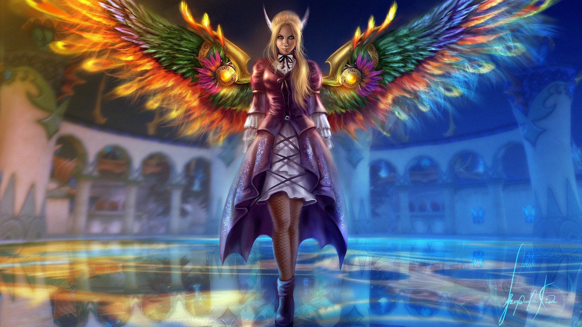 Fantasy Angel Art by MissQualle