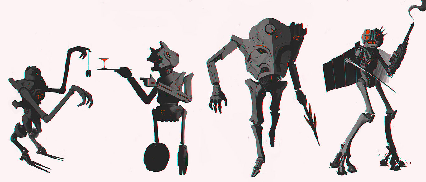 Robo sketches by Henri Kutvonen
