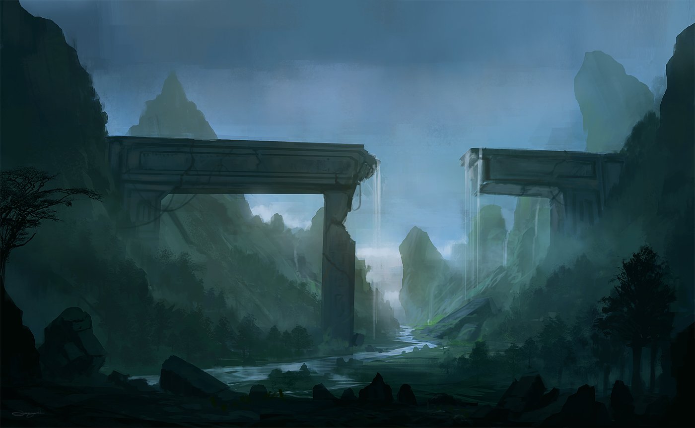 Ancient Bridge Art - ID: 76967 - Art Abyss