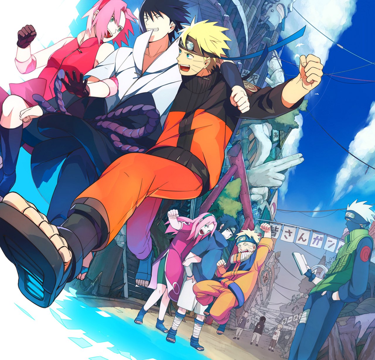 Adventure Awaits: Naruto, Sasuke, and Sakura Unite
