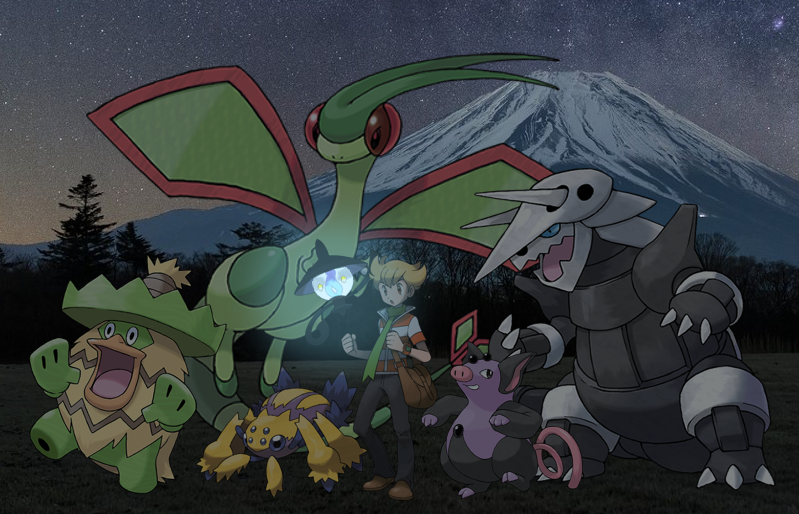 Picture I threw together of what I'd want my team to be if Pokémon were ...