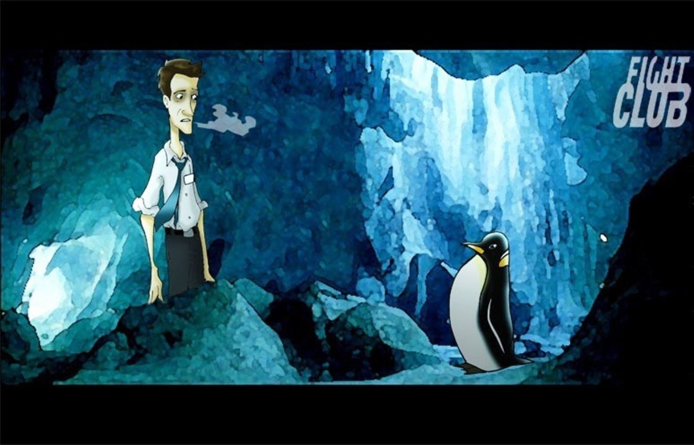 Download Penguin Movie Fight Club Art