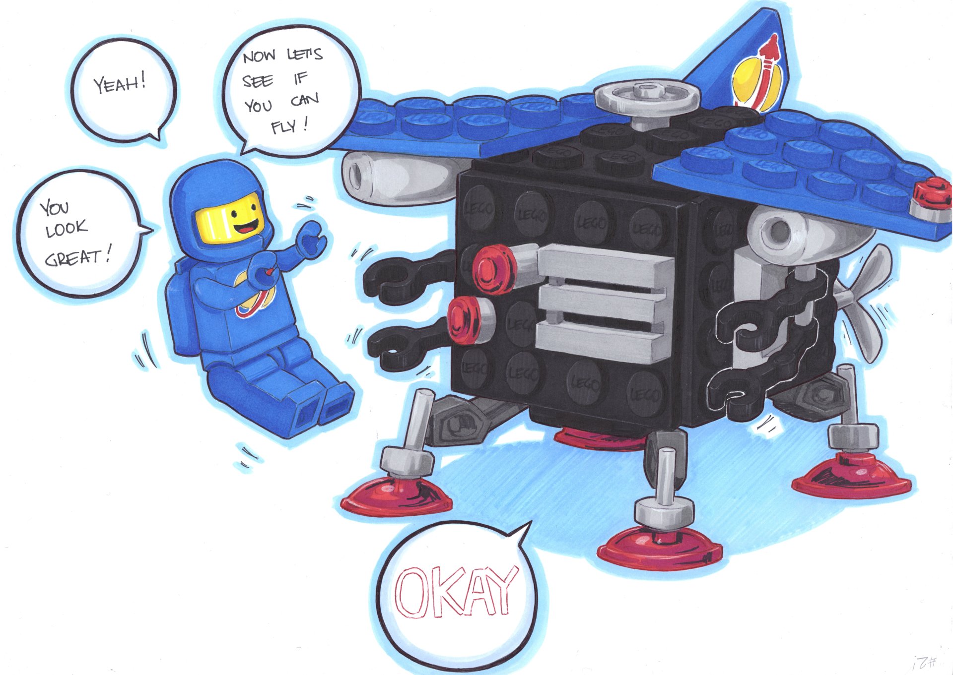 Download Text Robot Space Benny (The Lego Movie) Movie Lego The Lego ...