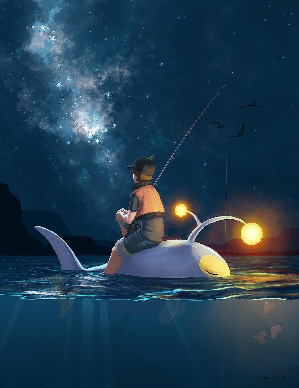 Pokémon Night Voyage: Fishing Beneath the Starlit Sky