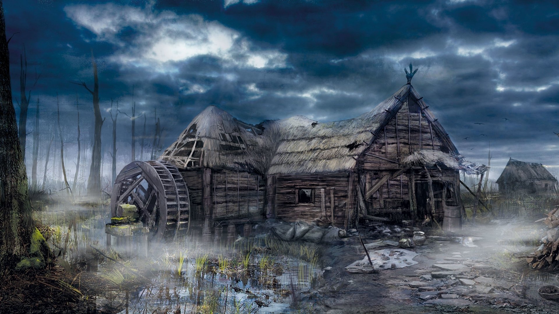 Download The Witcher Village Video Game The Witcher 3: Wild Hunt Art