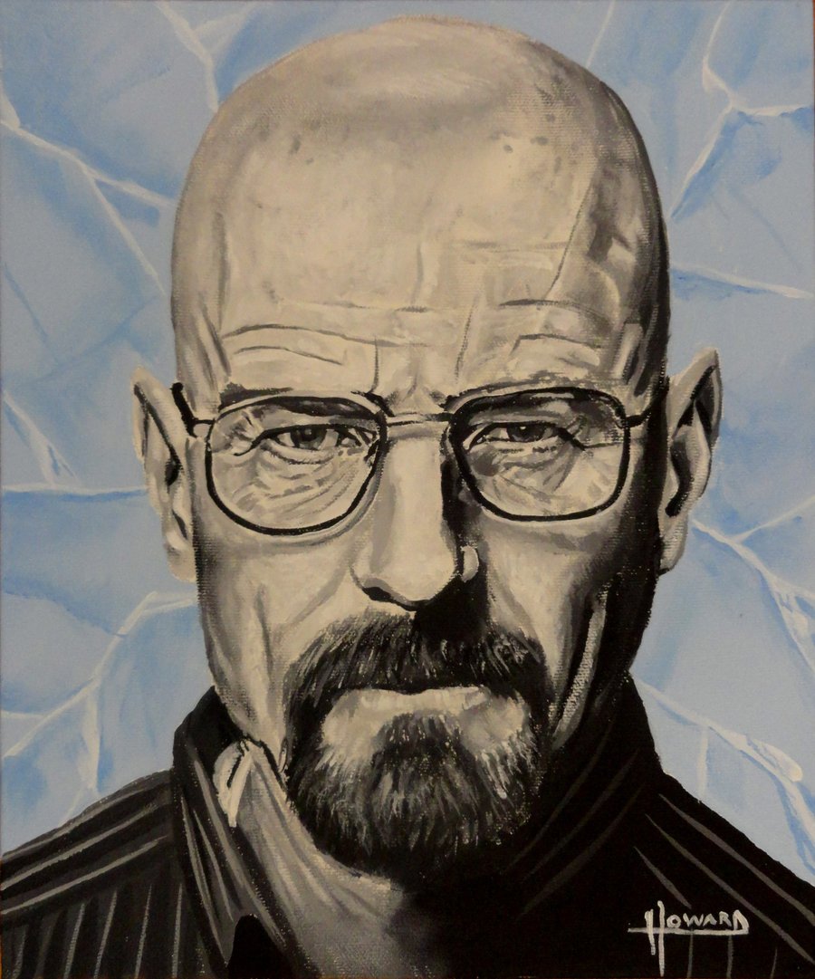 Download Walter White TV Show Breaking Bad Portrait Character Art Art
