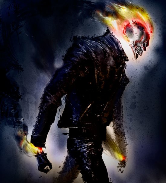 Download Comic Ghost Rider Supernatural Motorcycle Art