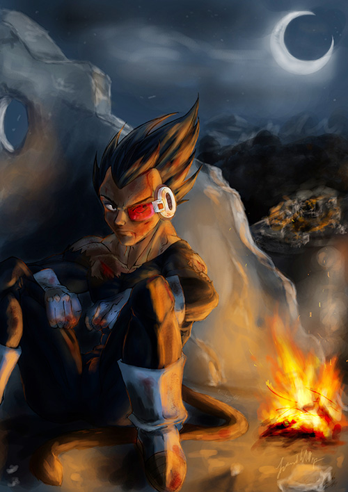Vegeta's Dark Reflection in Dragon Ball Z