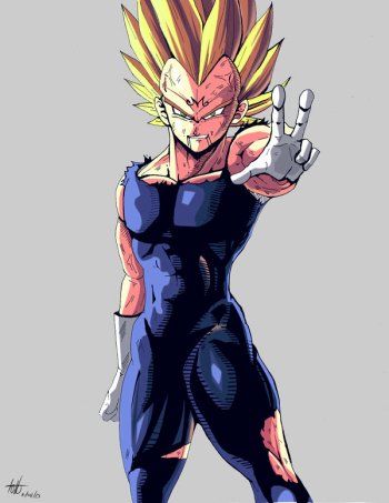 Majin Vegeta Drawing Full Body