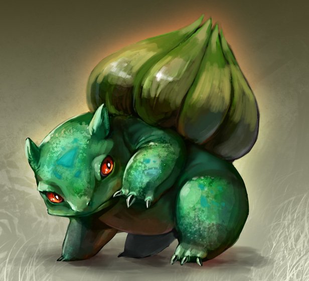 Download Bulbasaur (Pokémon) Video Game Pokemon Green Creature Art