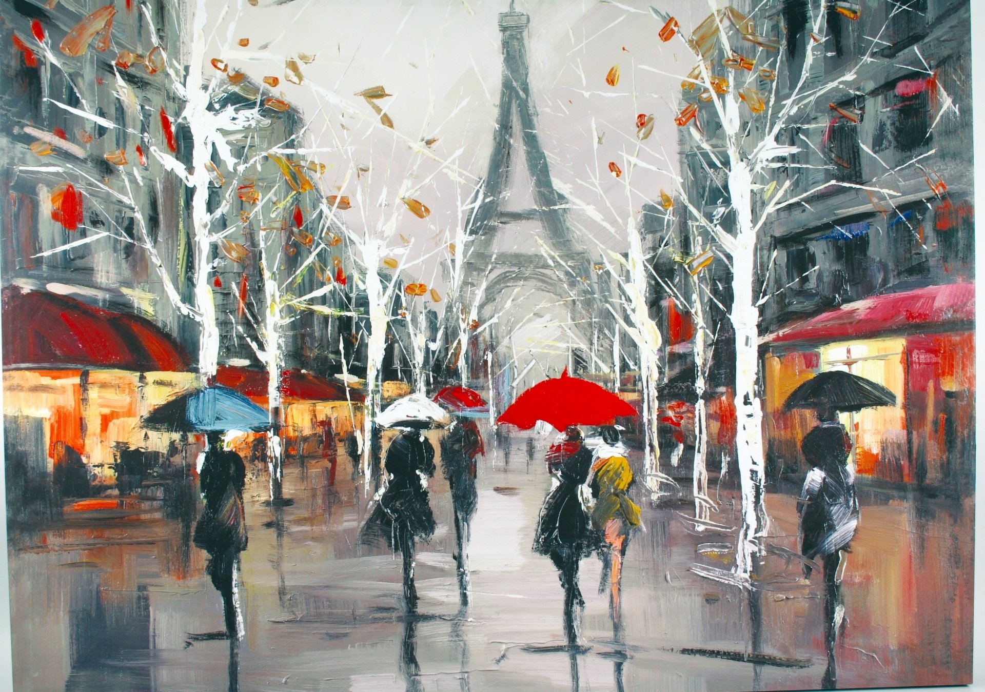 Parisian Rain: The Iconic Eiffel Tower and City Strolls