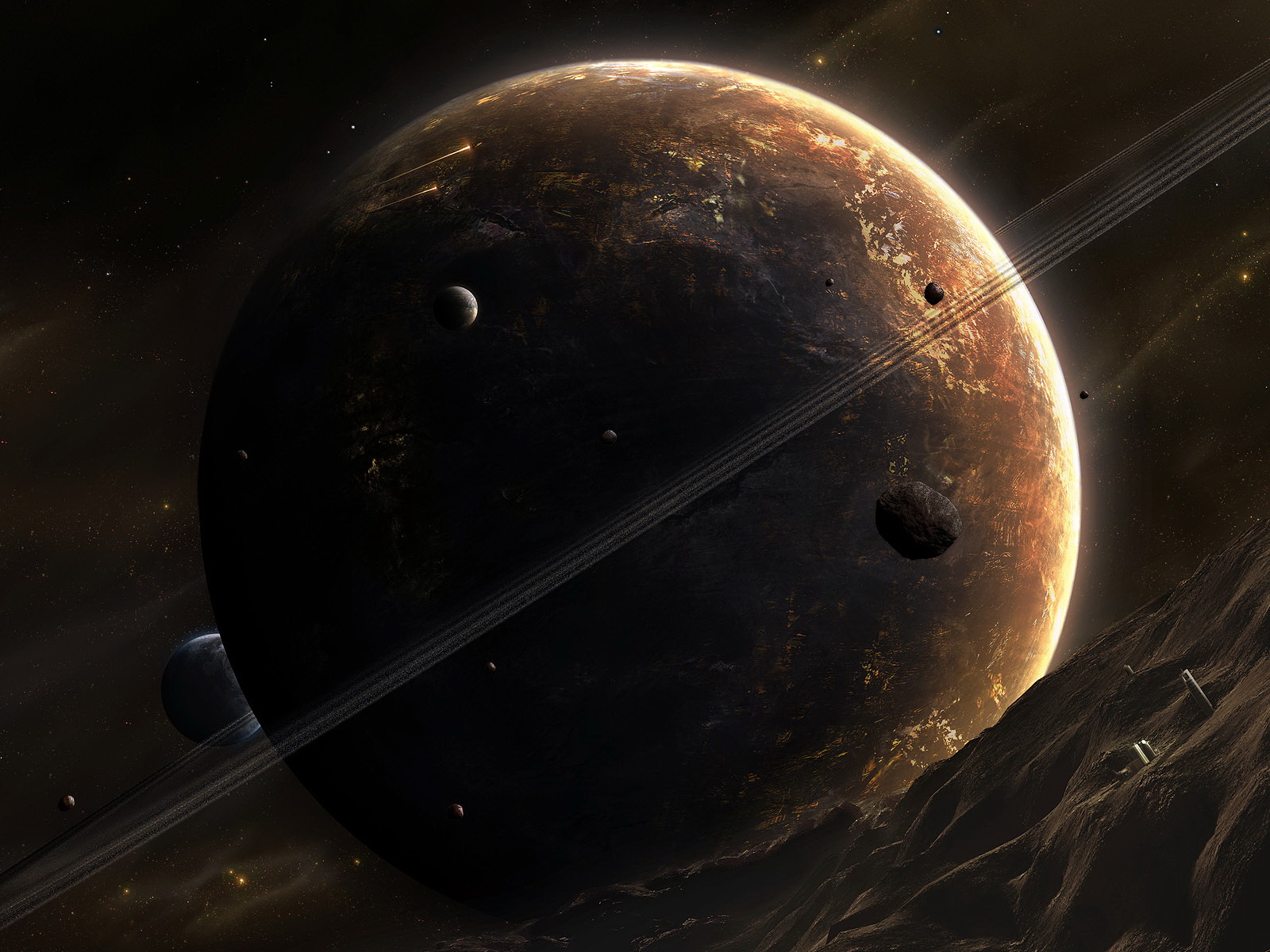 Download Sci Fi Planetary Ring Art