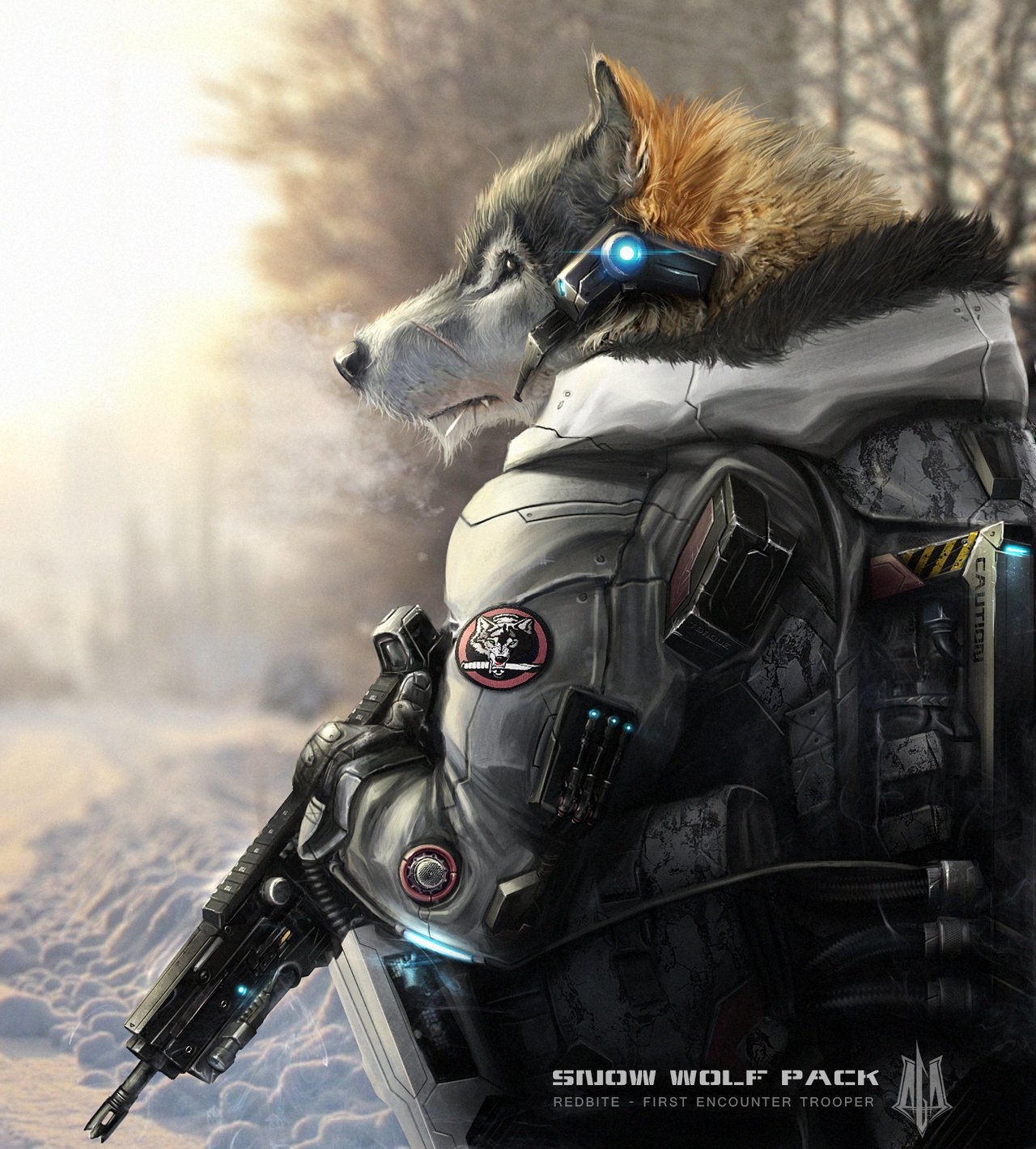 snow wolf pack - the first trooper Art - ID: 87736 - Art Abyss