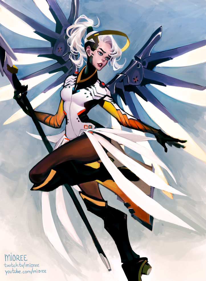 Download Mercy (Overwatch) Video Game Overwatch Art