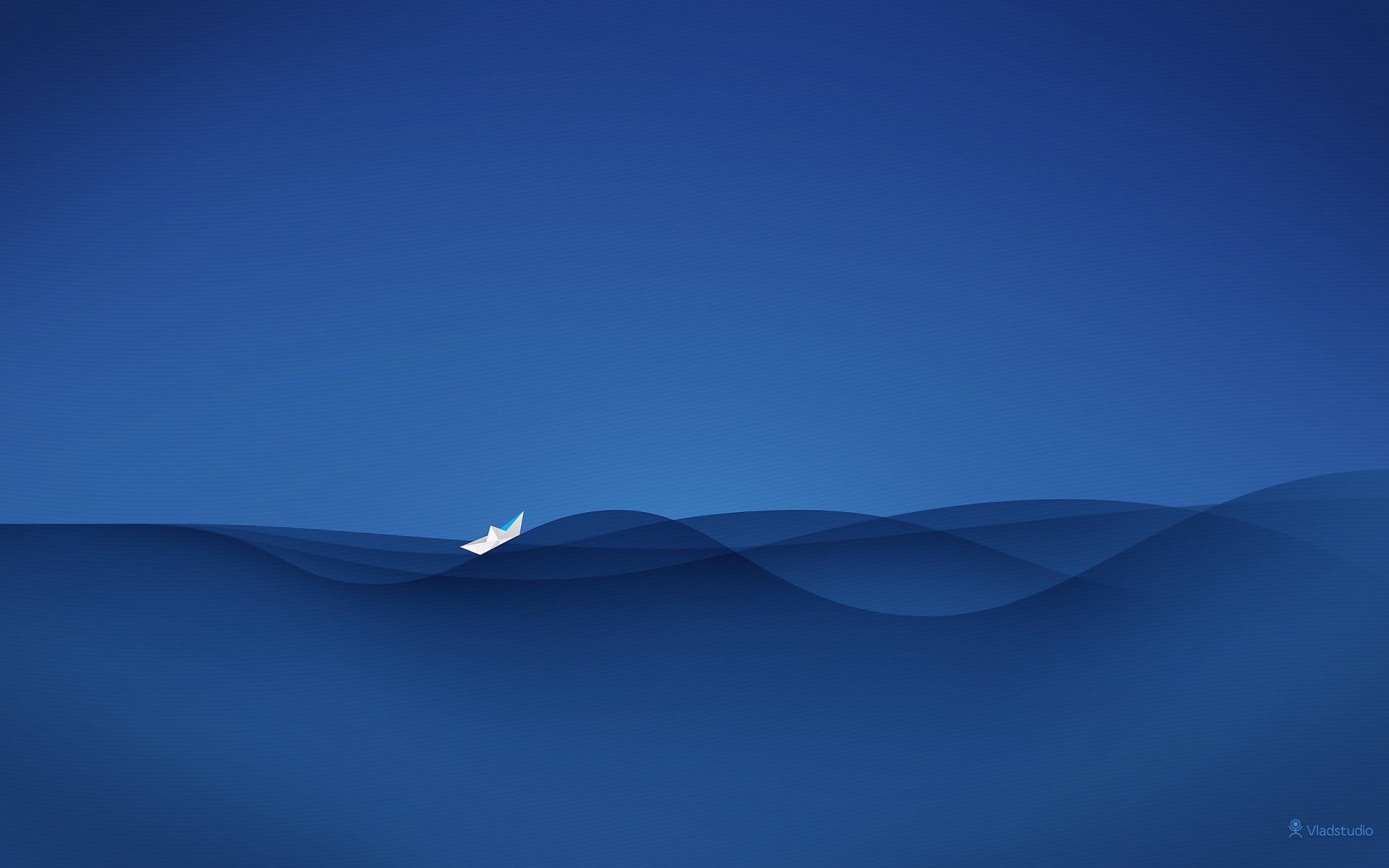 Abstract Waves: An Artistic Journey in Blue