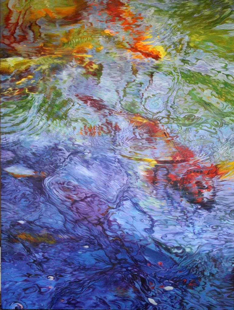 Vibrant colors in waterpaint by Soon Y Warren by Soon Y Warren