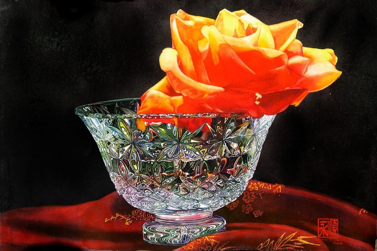 Vibrant colors in waterpaint by Soon Y Warren by Soon Y Warren