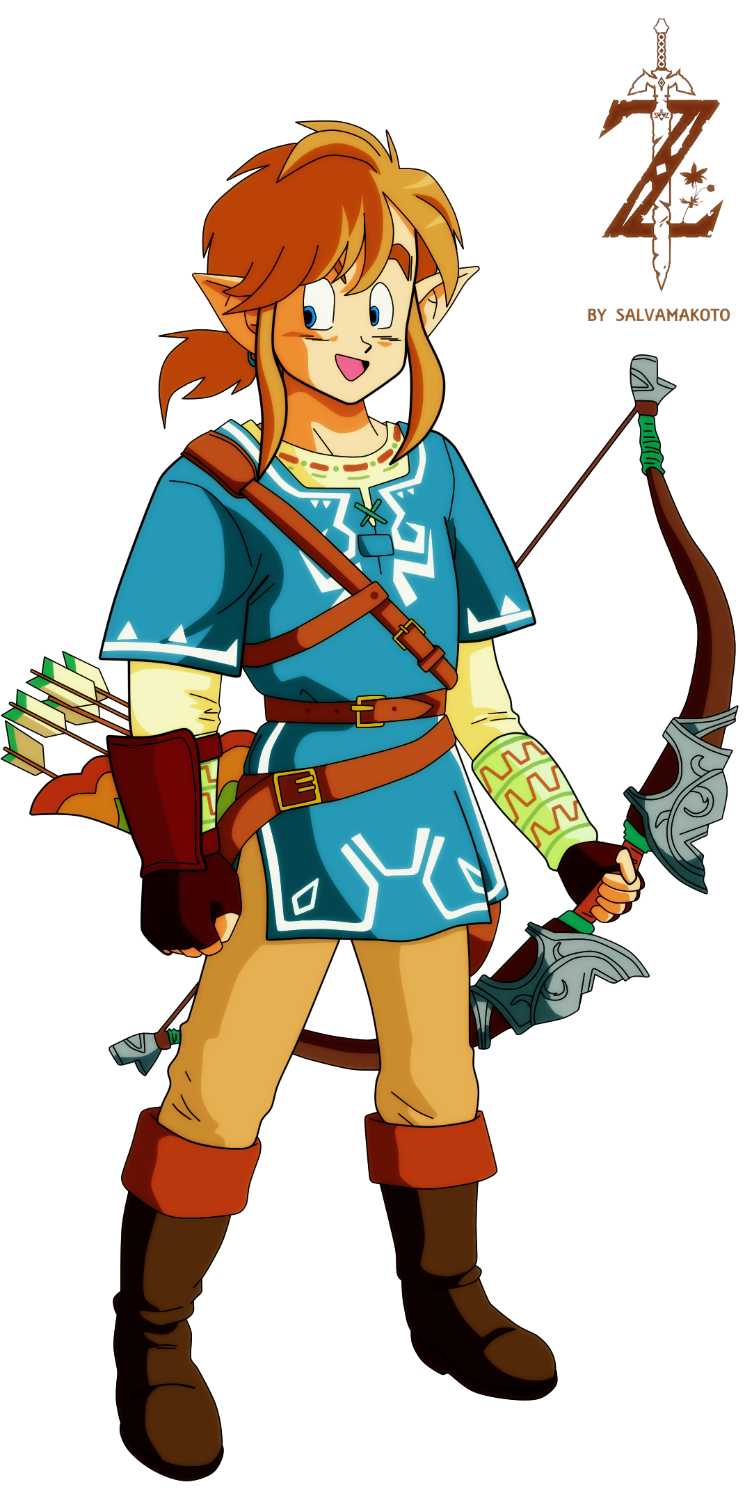 Download Dragon Ball Z The Legend Of Zelda: Breath Of The Wild Link ...