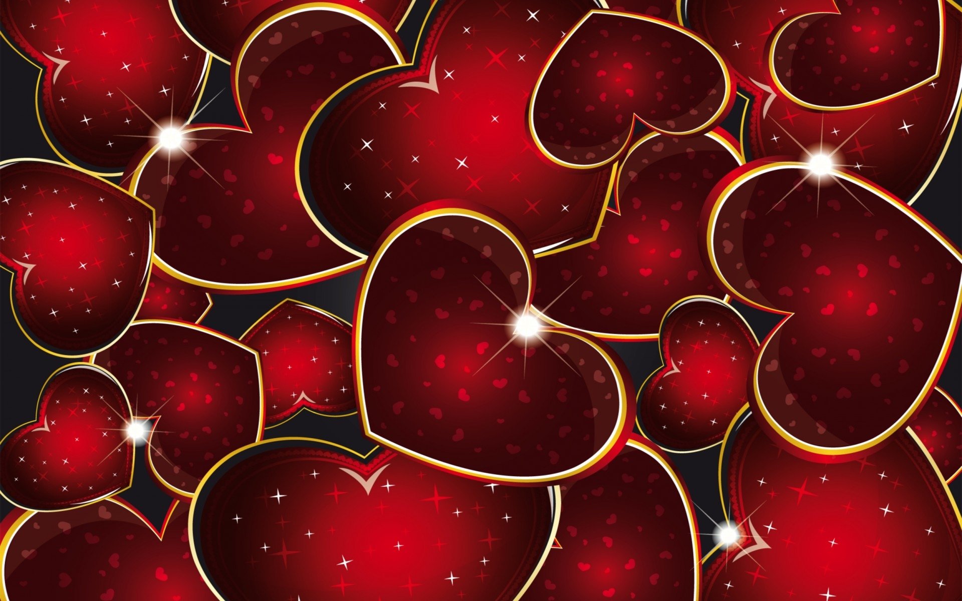 Vibrant Red Hearts for a Romantic Valentine's Day