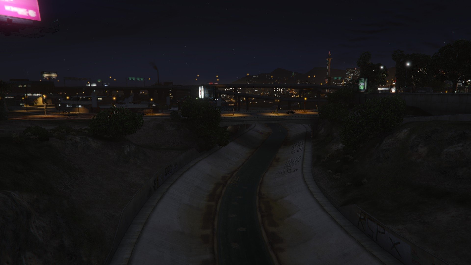 Grand Theft Auto V City at Night by BillyIsMe