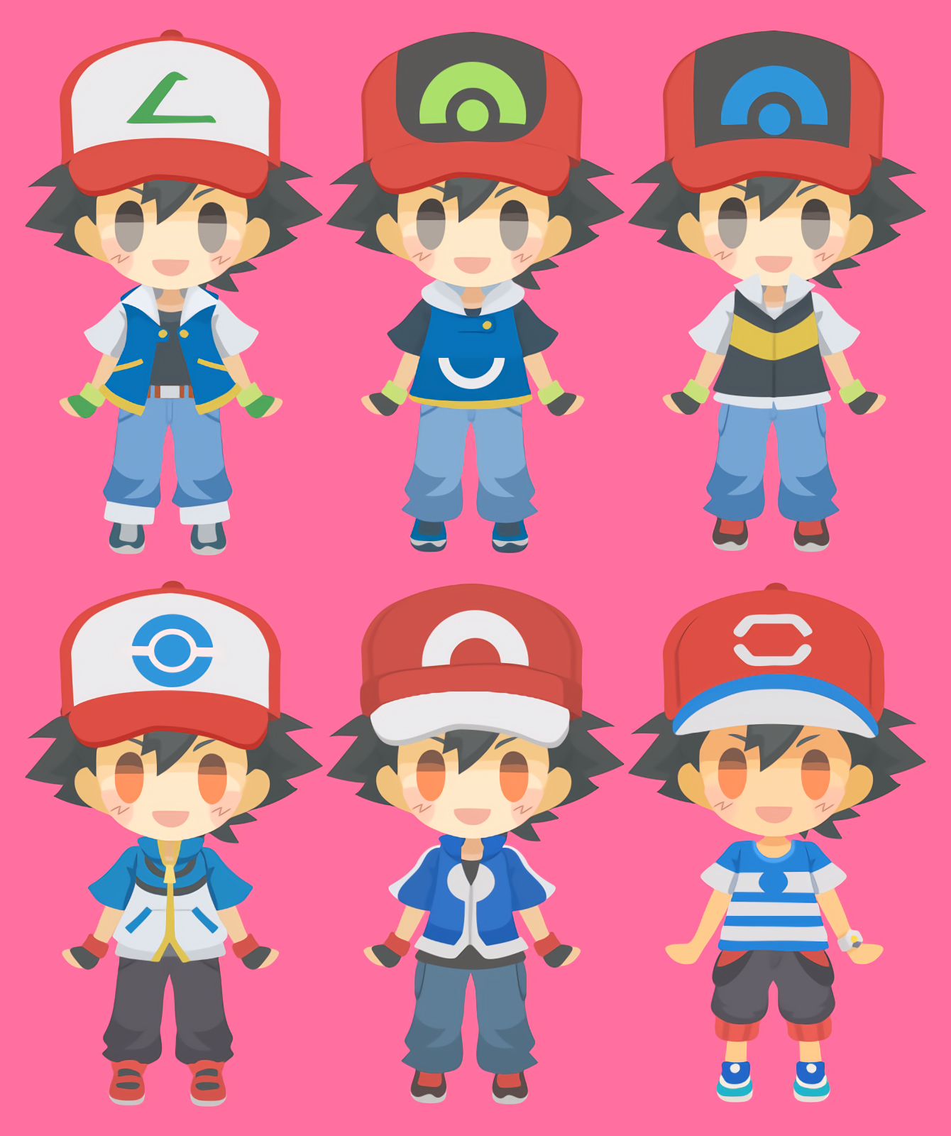 Chibi Ash Ketchum: A Delightful Anime Pokémon Collection