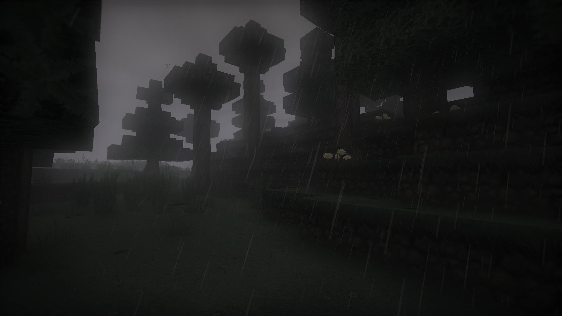 Rain in Minecraft by killparadise