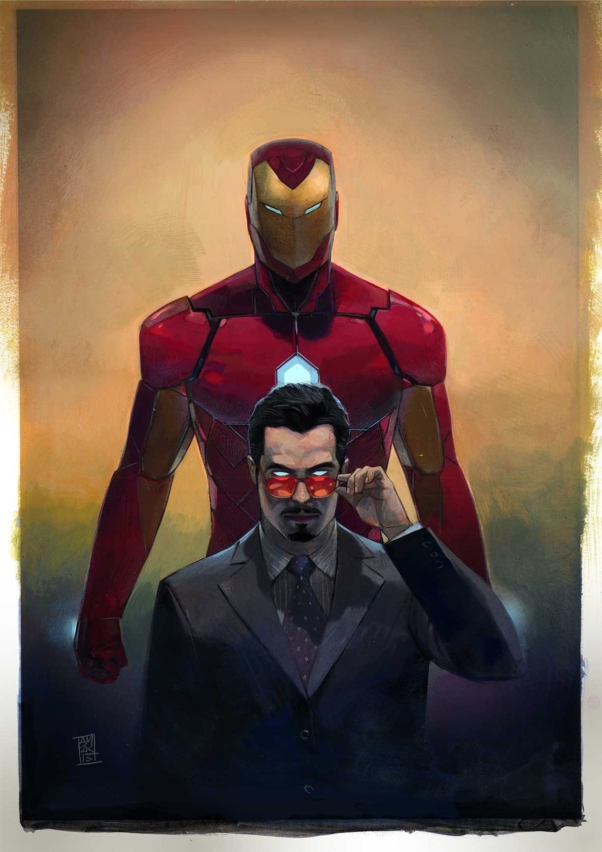 Iron Man: A Dynamic Duo in Comic Art