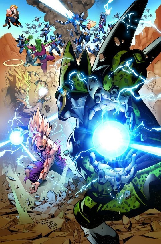Dragon Ball Z Epic Battle: Gohan vs. Cell Showdown in Action