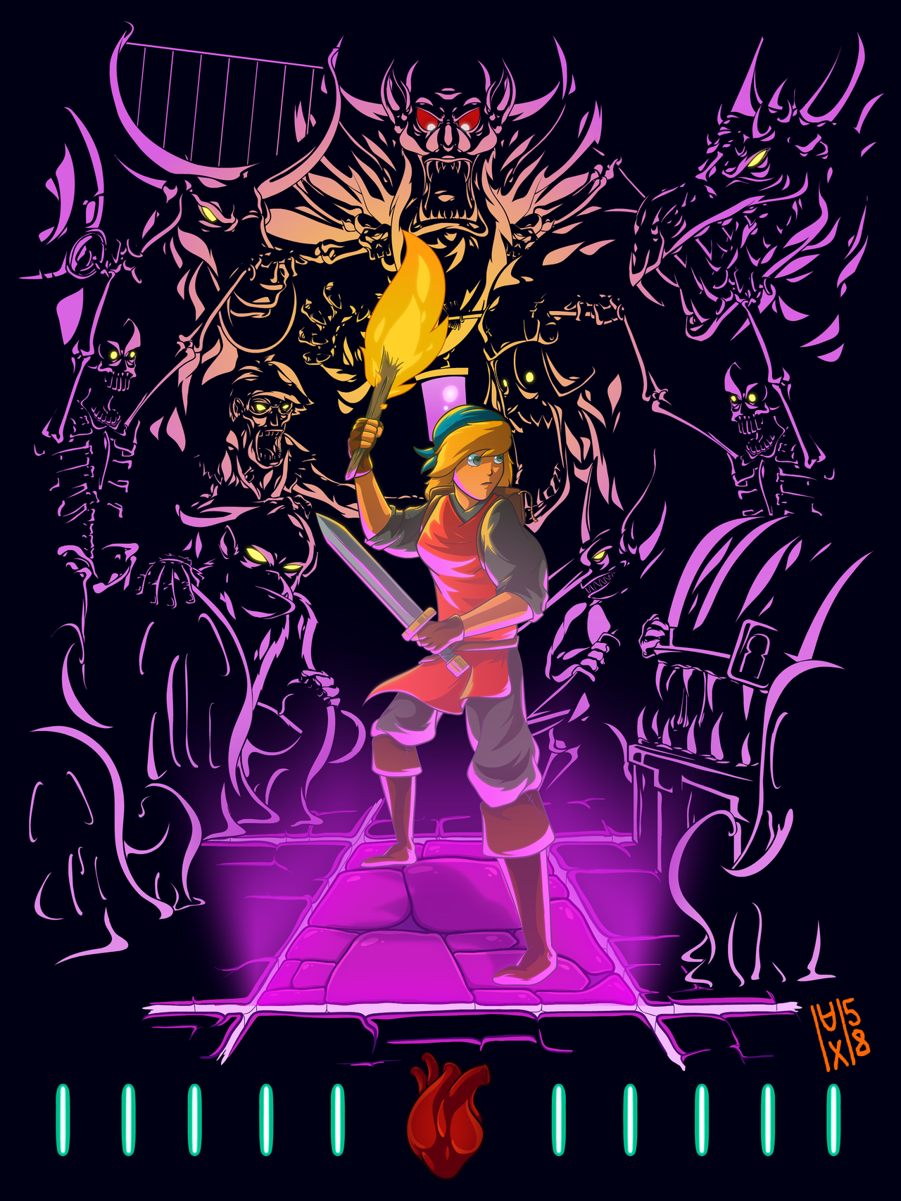 Video Game Crypt of the NecroDancer Art